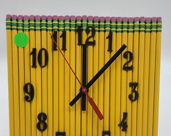 Colored Pencil Clock - Etsy