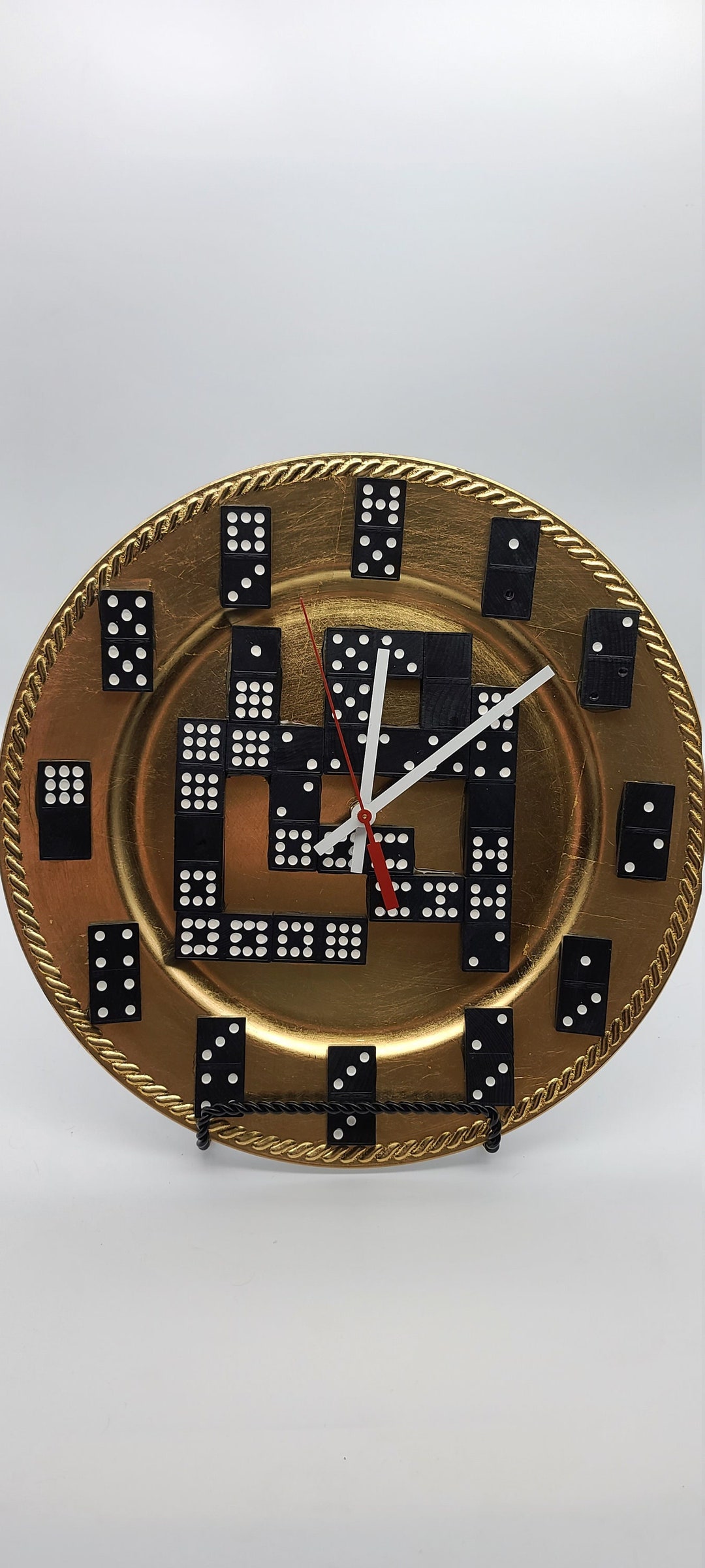 Clock / Domino / Domino Clock / Wall Art / Gaming Clock / Housewares ...