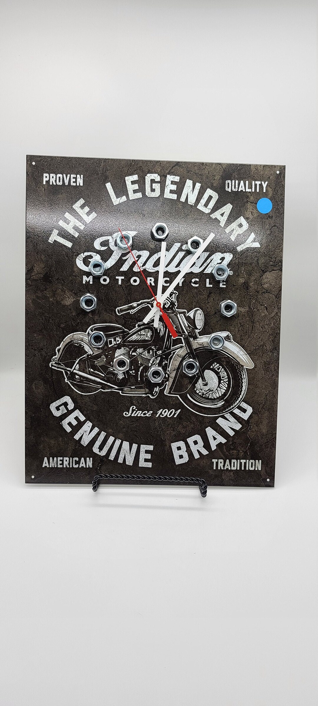 Clock /indian Motorcycle Metal Clock / Unique Clock / Retro - Etsy