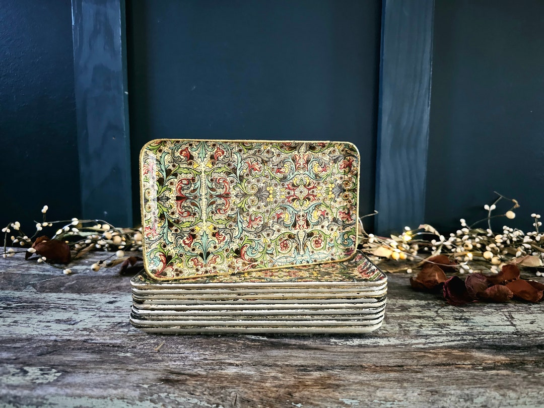 Ten Vintage Trays Paper Mache Trays Made in Japan Viking - Etsy