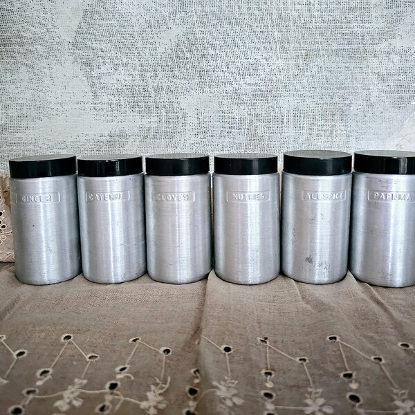 Vintage Spice Jars - Etsy