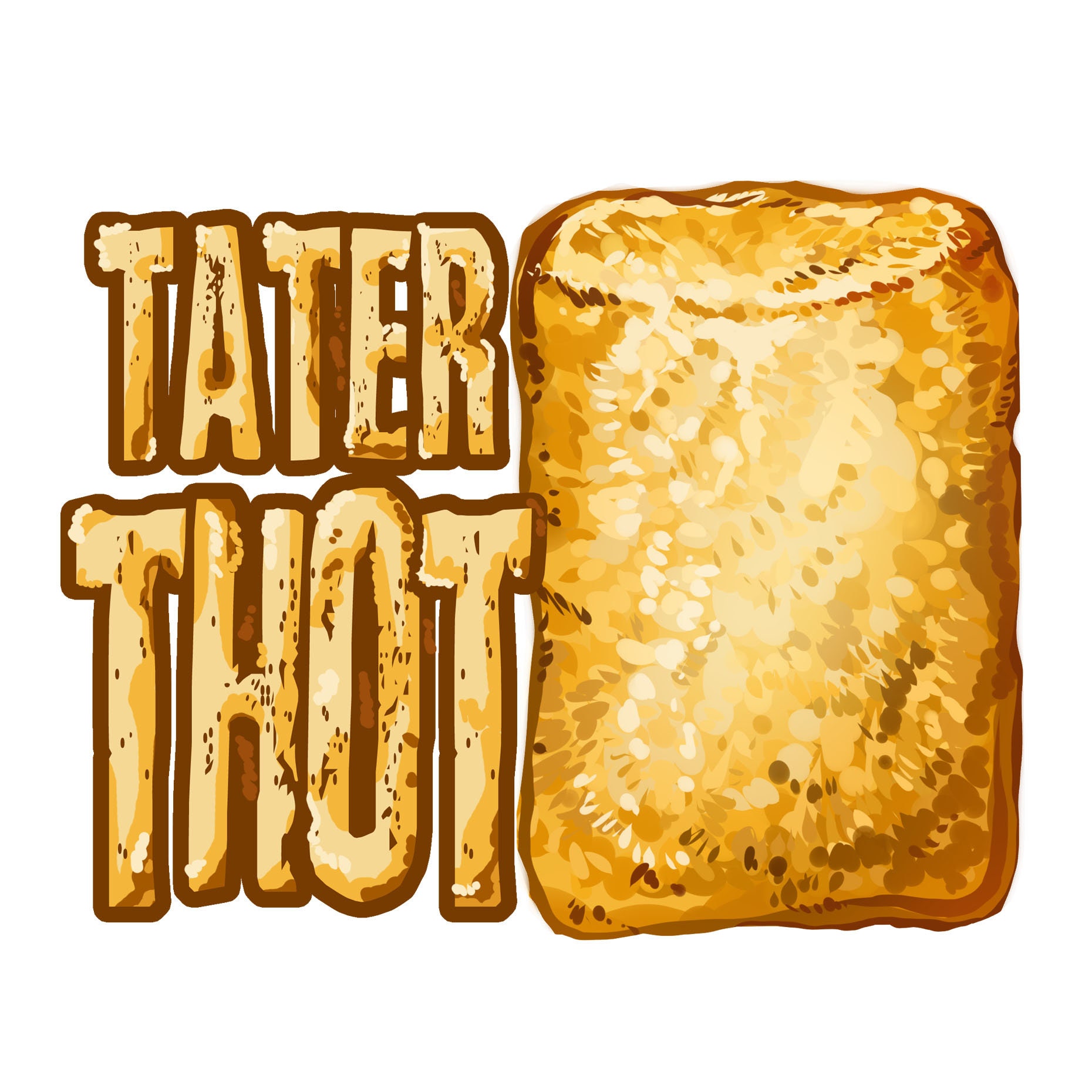 Potato Puns Tater Thot Vinyl Sticker - Etsy UK