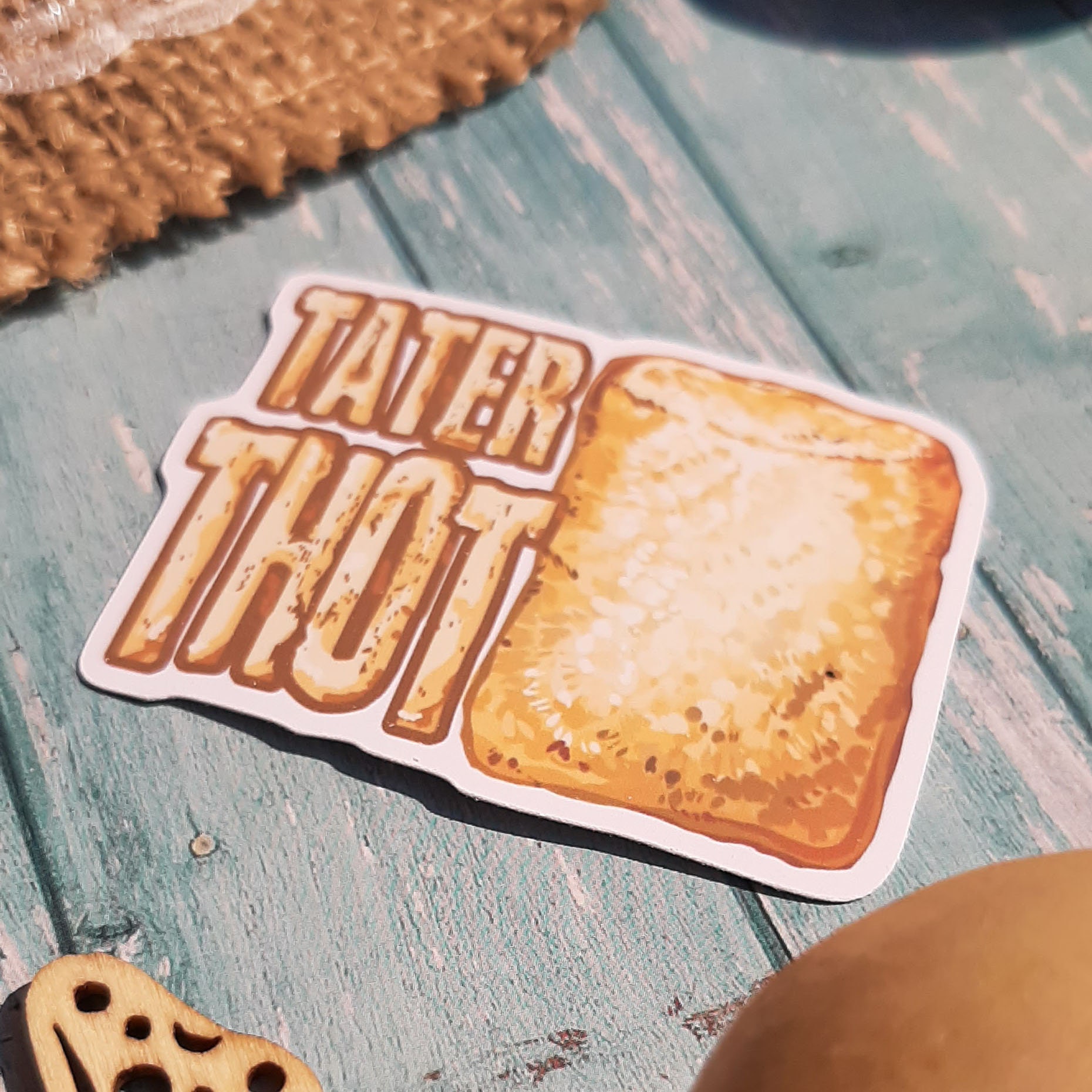 Potato Puns Tater Thot Vinyl Sticker | Etsy