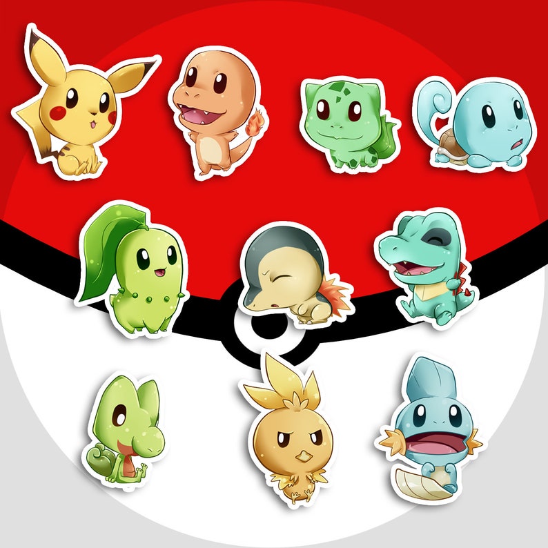 Pokemini Sticker Set | Etsy