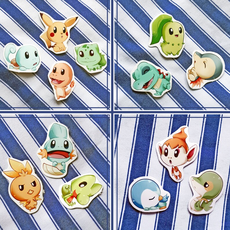 Pokemini Sticker Set | Etsy