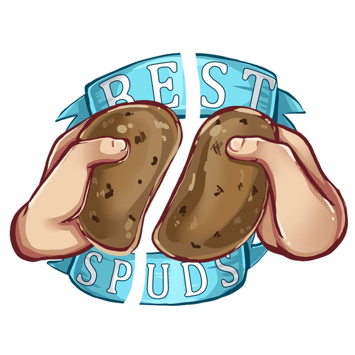 Potato Puns Best Spuds Vinyl Sticker | Etsy