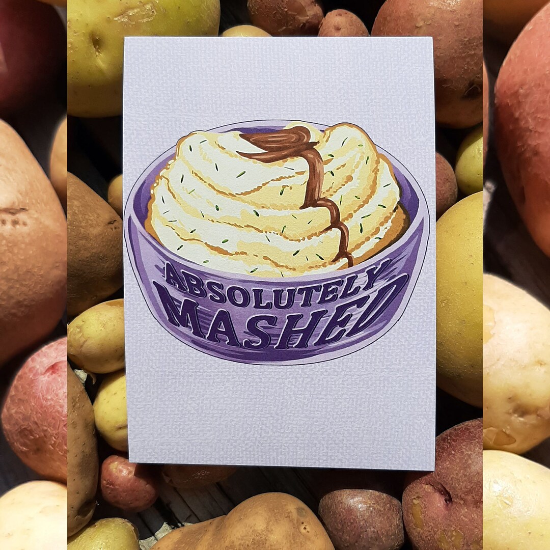 Potato Puns Absolutely Mashed 5x7 Print - Etsy