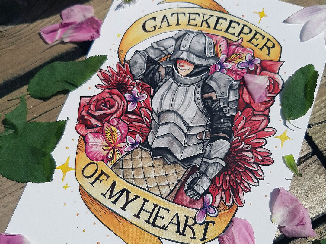 Gatekeeper of My Heart 5x7 Poster Print - Etsy