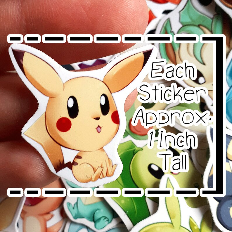 Pokemini Sticker Set | Etsy