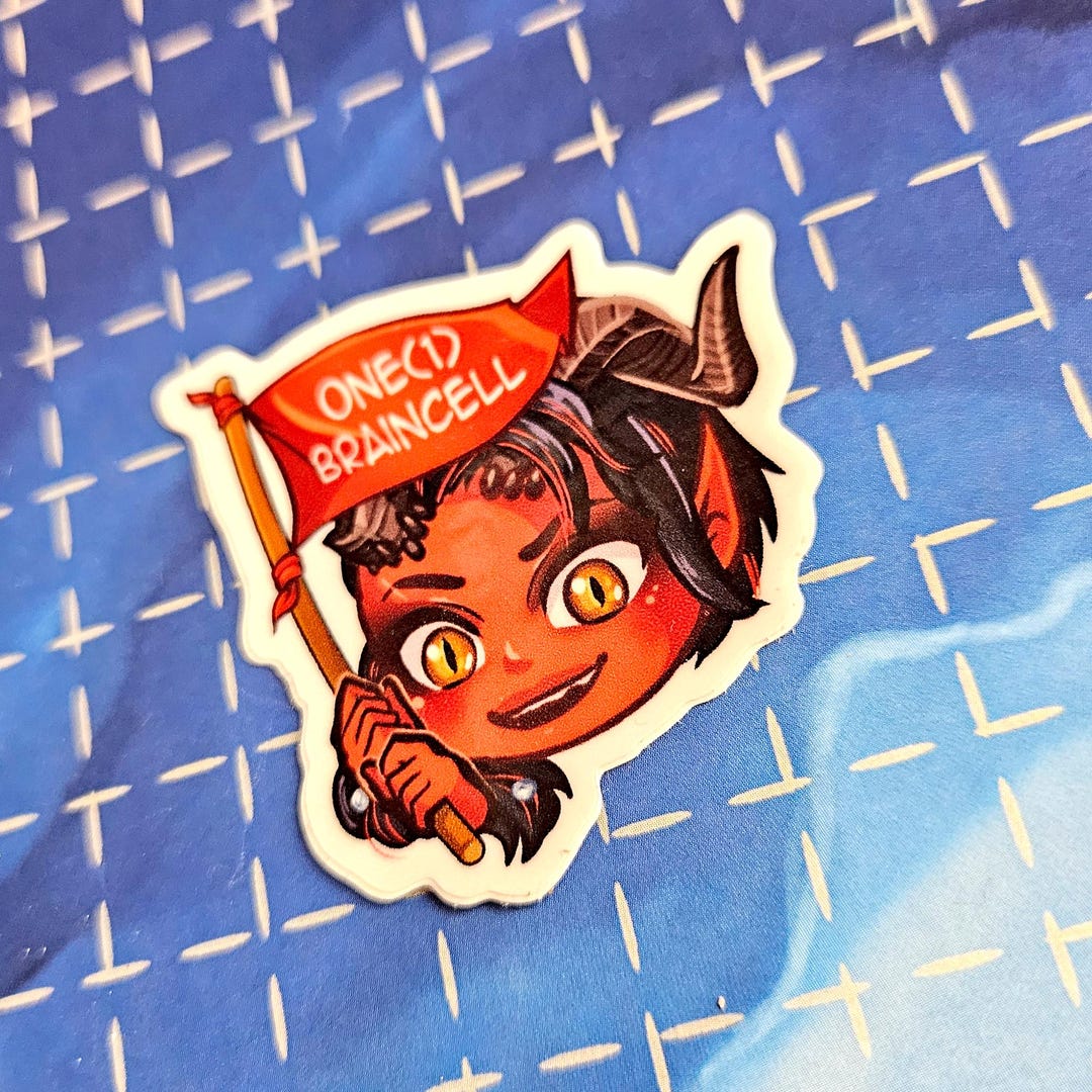 Karlach BG3 Chibi Sticker - Etsy