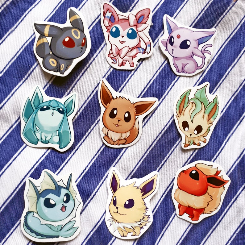 Pokemini Sticker Set | Etsy