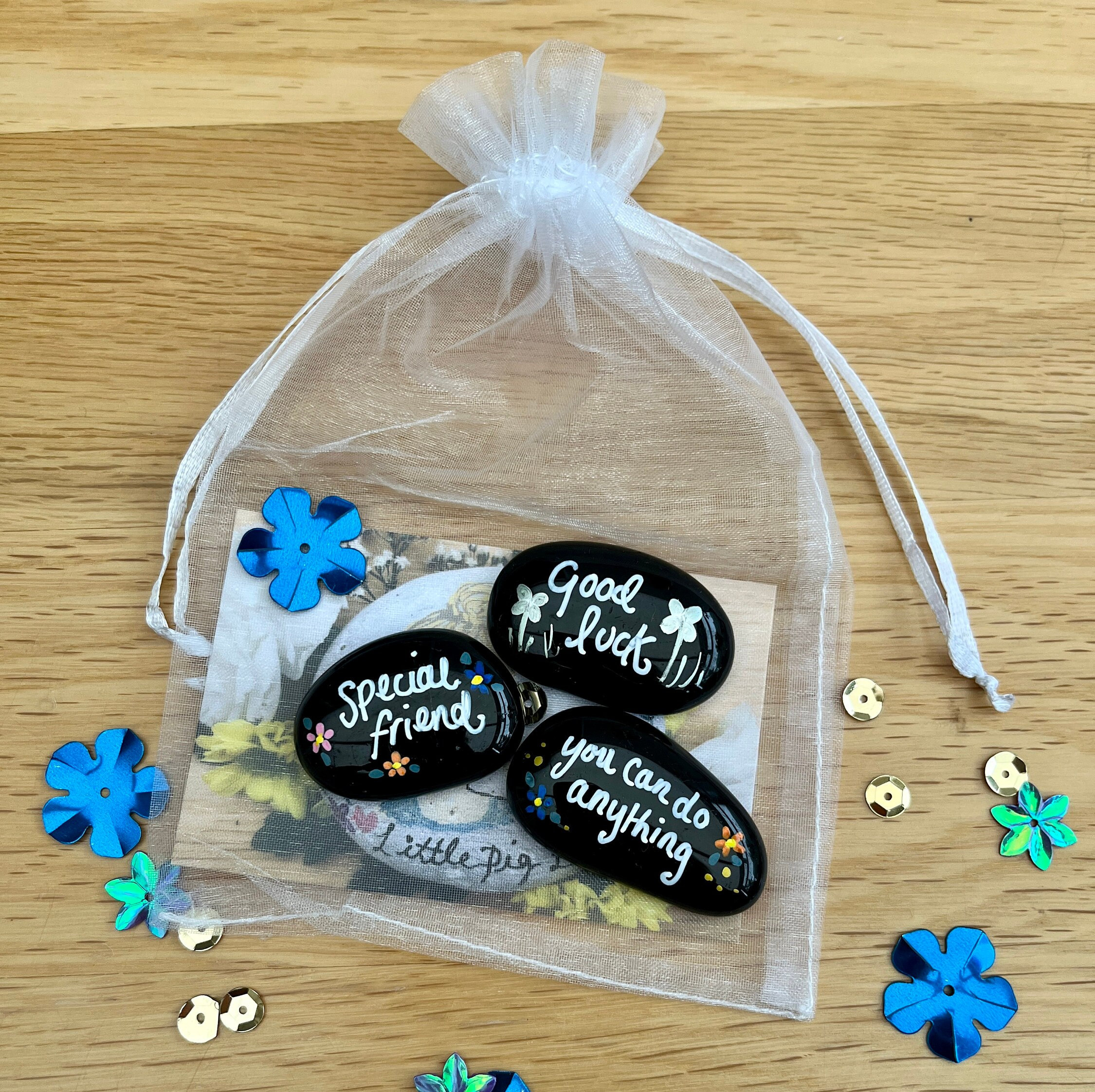 Affirmation Stones, Pick Me up Gift Bag - Etsy UK
