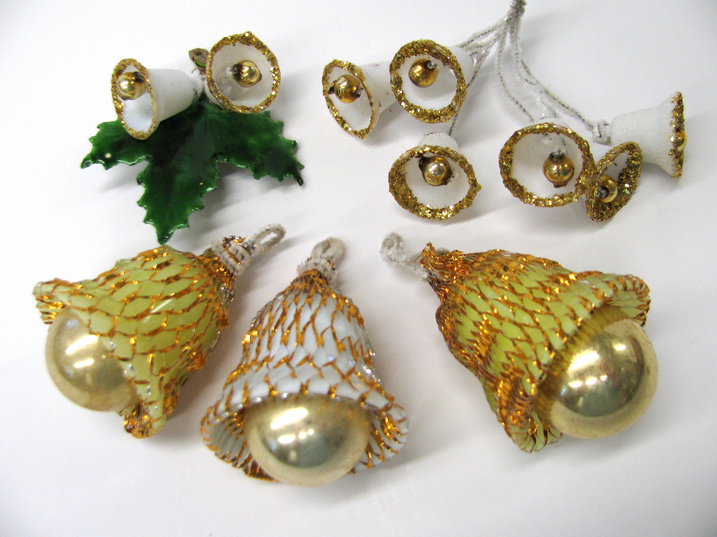 Vintage Christmas Bell Decorations Bell Ornaments Gold - Etsy