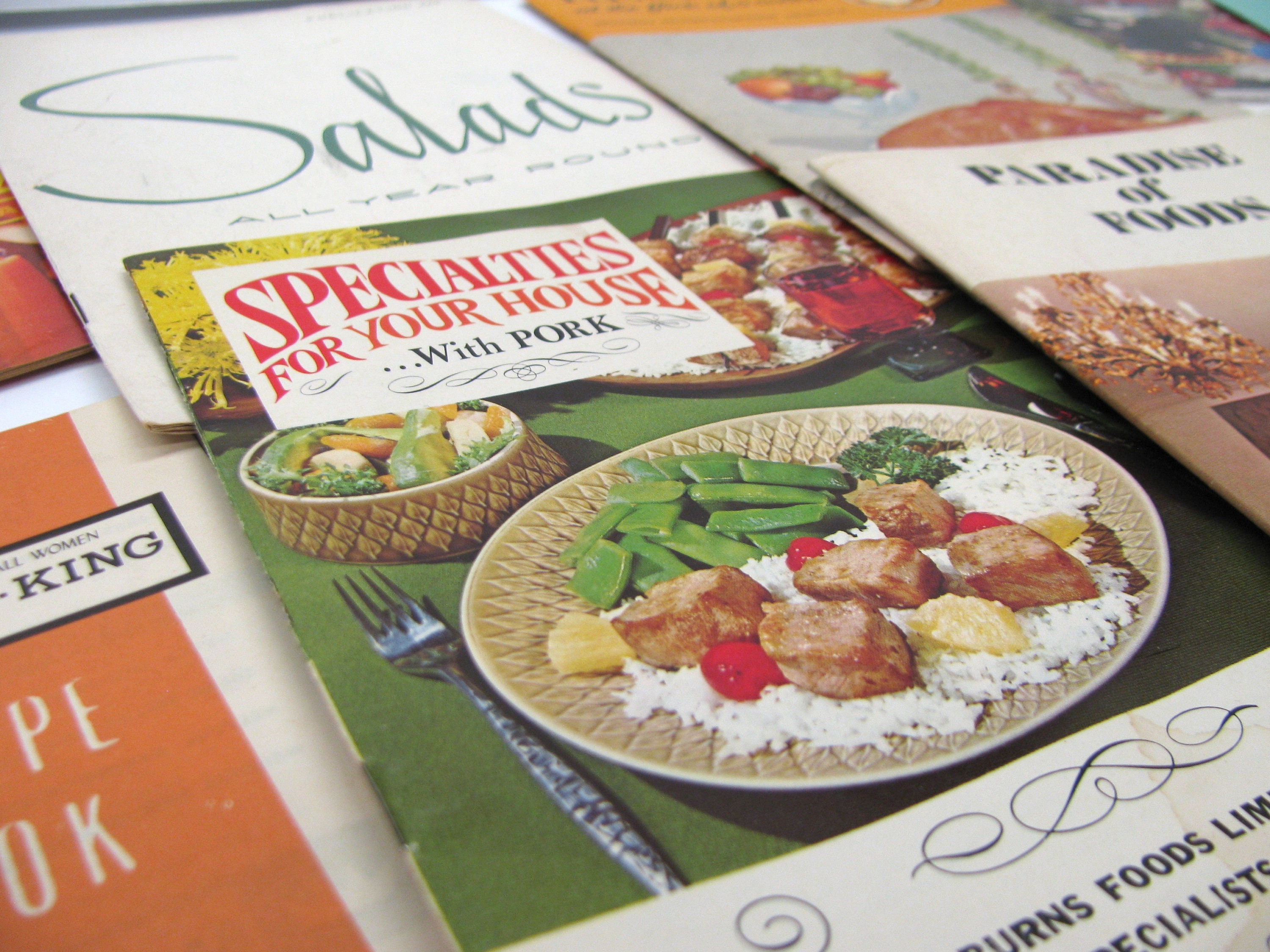 10 Vintage Cook Books & Pamphlets From the 1950s and 1960s Recipe Books ...
