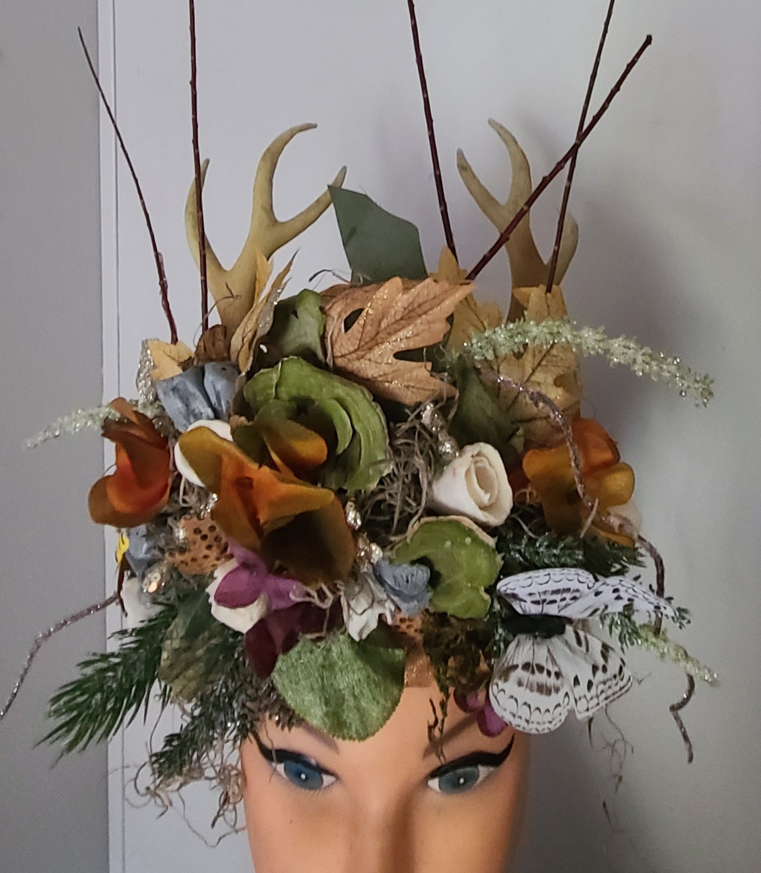Forest Fairy Nymph Queen Crown Headpiece - Etsy