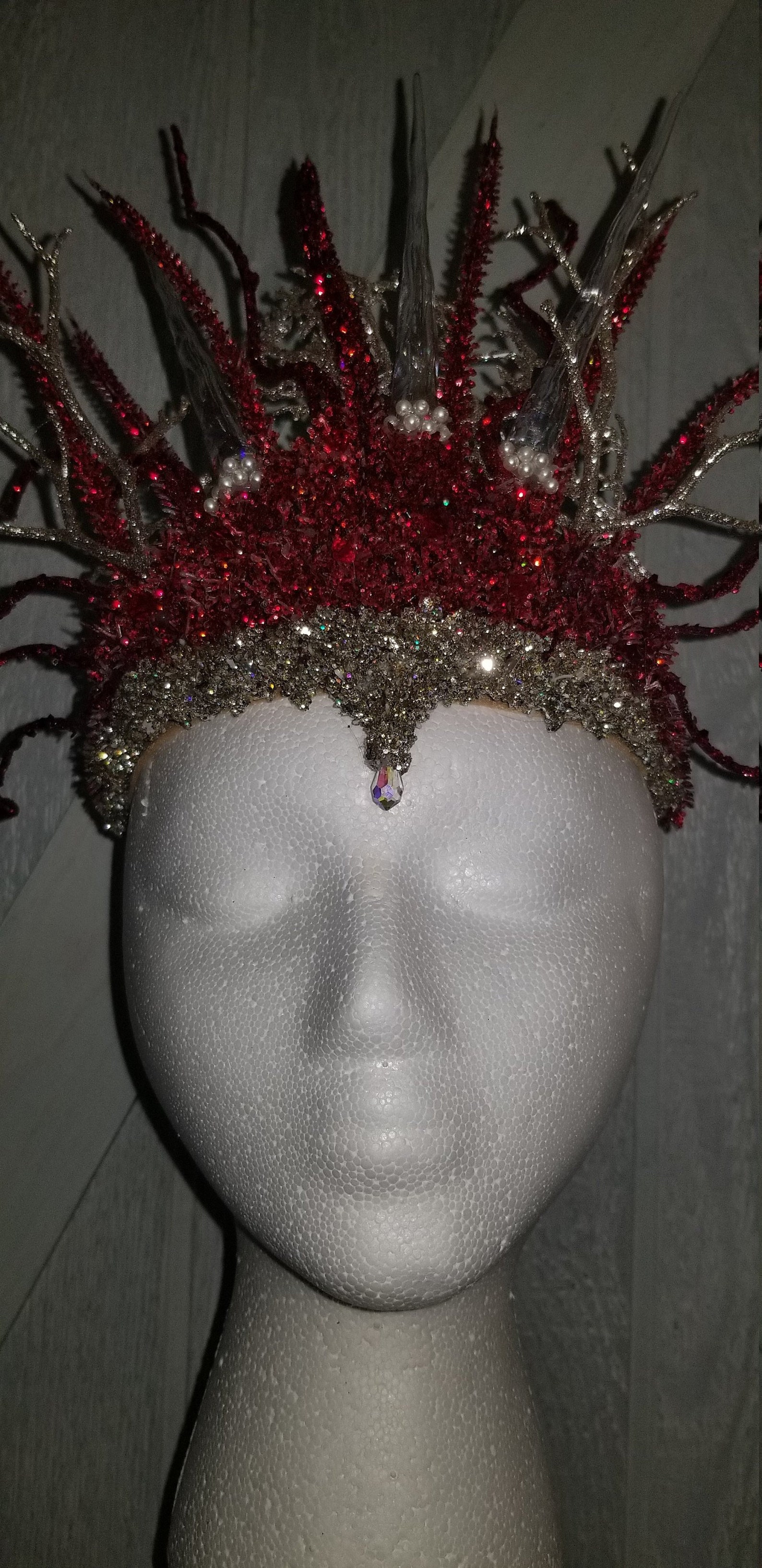 Gothic Vampira Crown Head Piece - Etsy