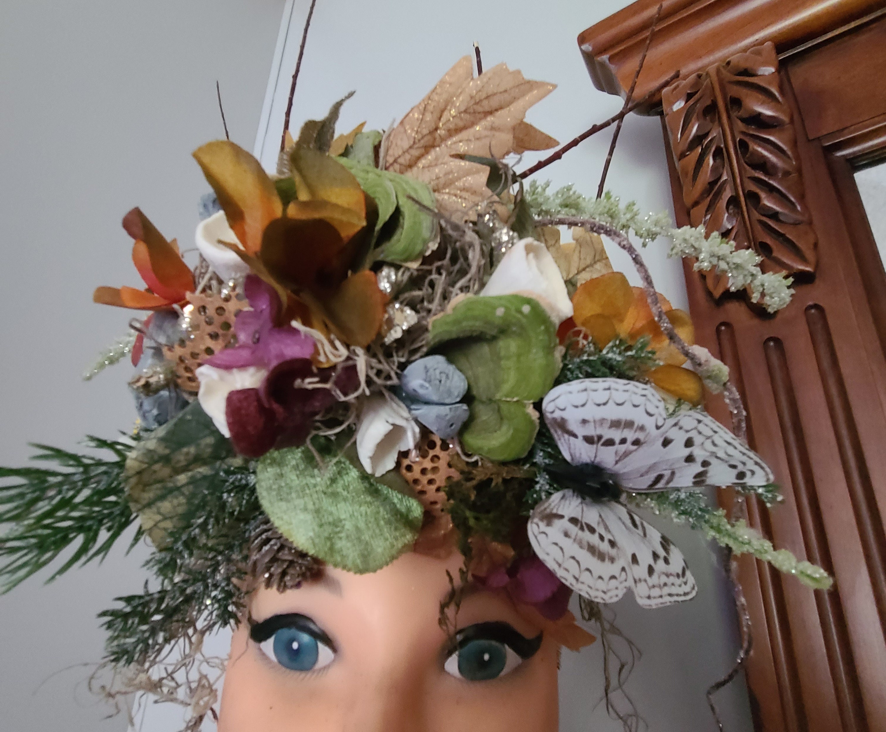 Forest Fairy Nymph Queen Crown Headpiece - Etsy