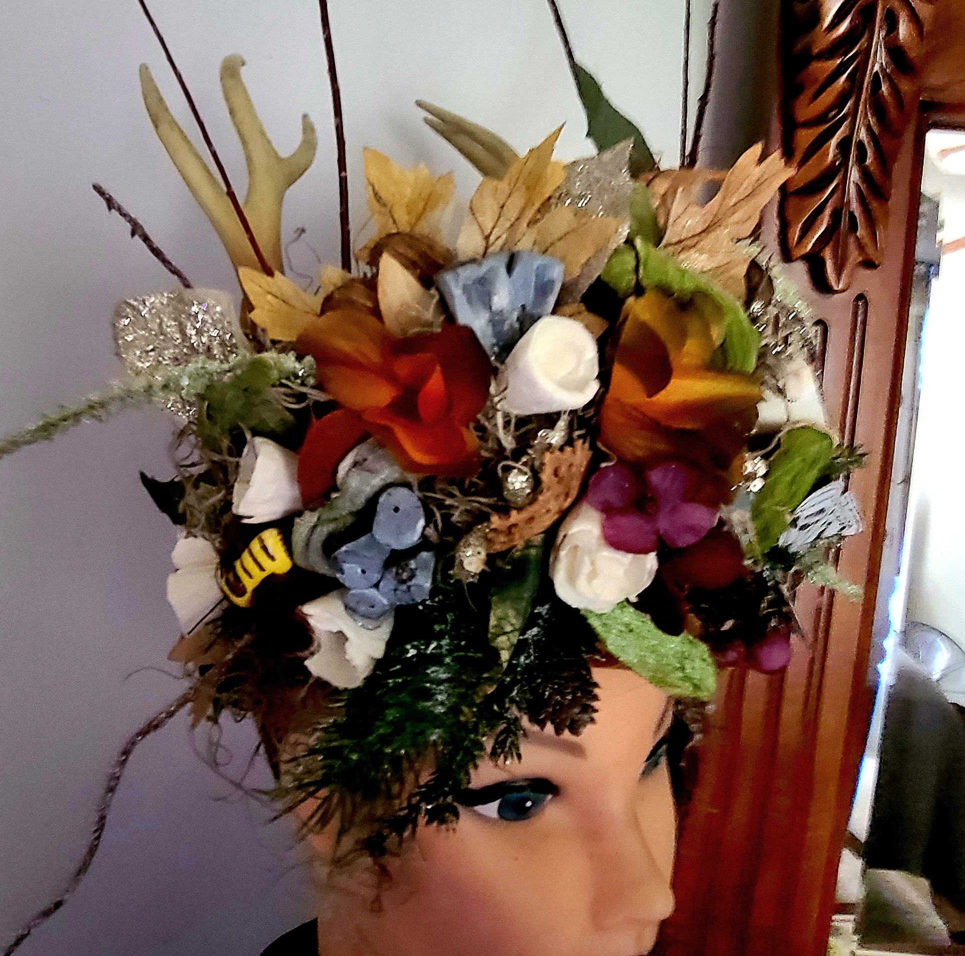 Forest Fairy Nymph Queen Crown Headpiece - Etsy