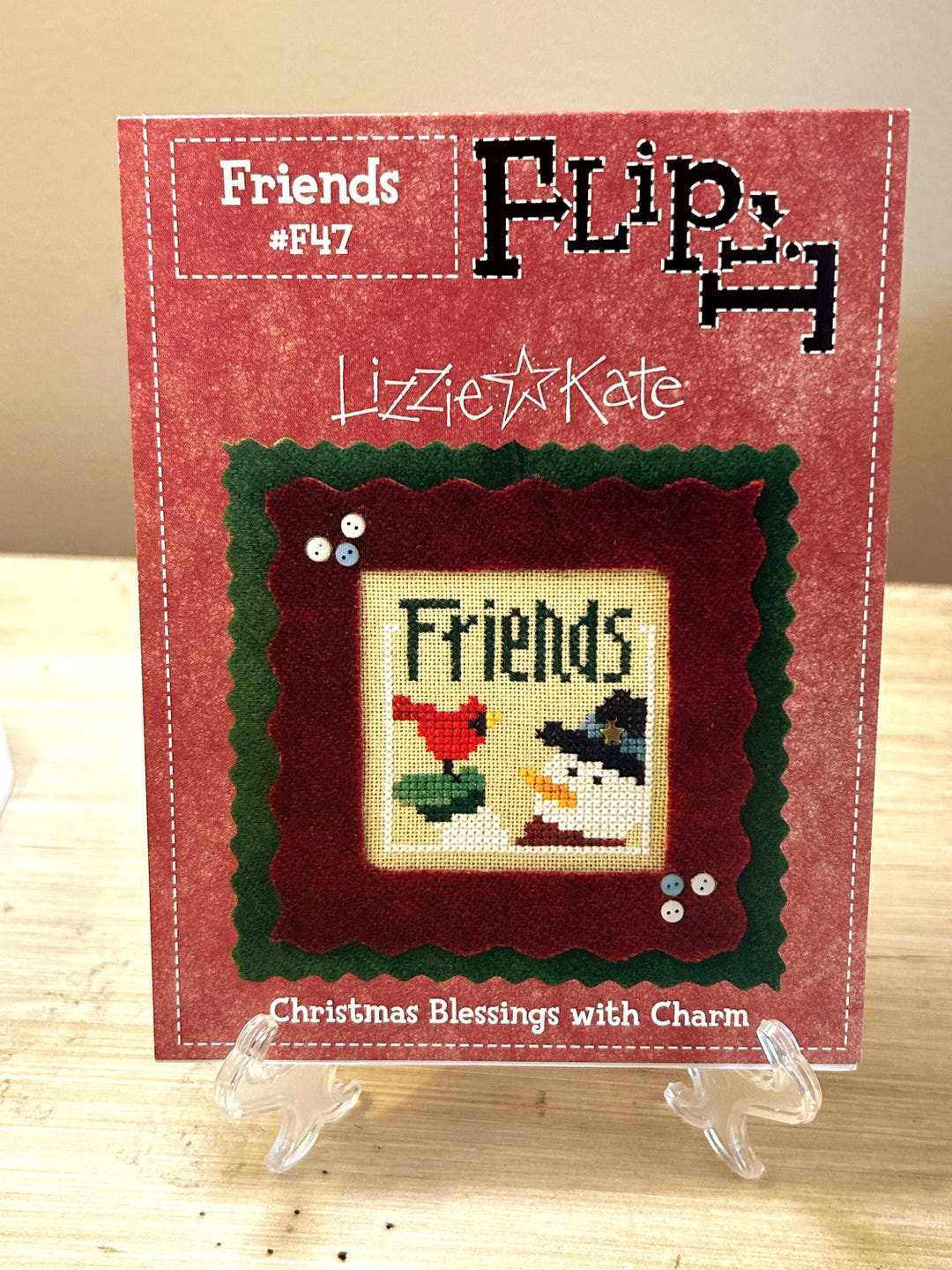 LIZZIE Kate~cross Stitch Pattern~flip-it~christmas Blessings With Charm ...