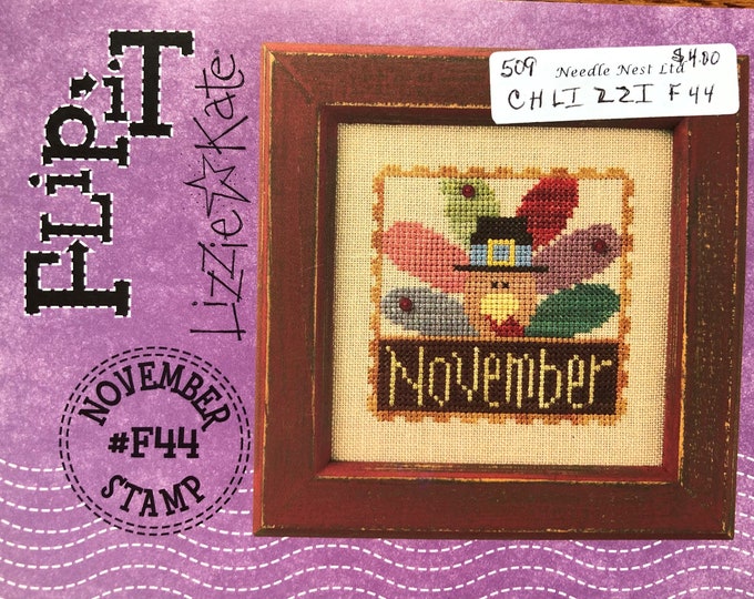 LIZZIE Kate~cross Stitch Pattern~flip-it~november Stamp~includes ...