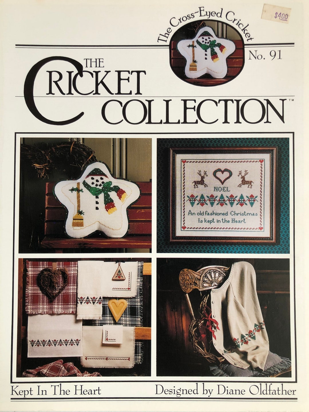 The Cricket Collection~cross Stitch Pattern~kept in the Heart - Etsy