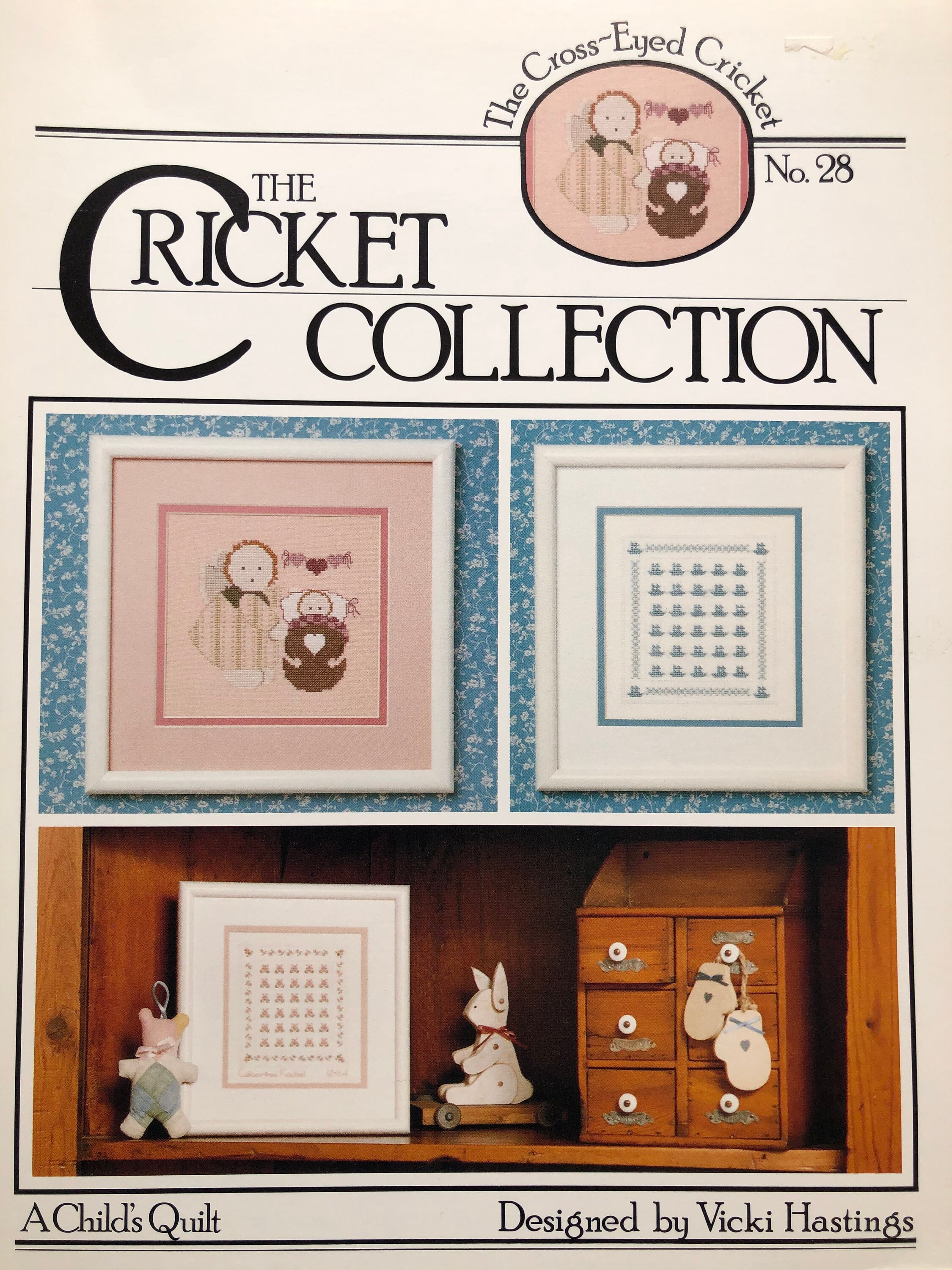 The Cricket Collection~cross Stitch Pattern~a Child's Quilt - Etsy