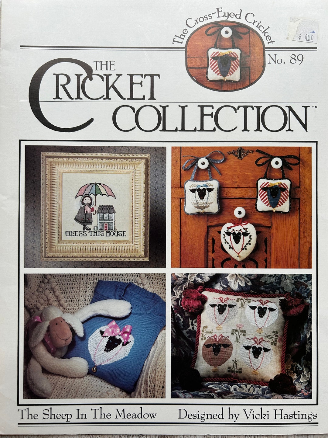 The Cricket Collection~cross Stitch Pattern~the Sheep in the Meadow - Etsy