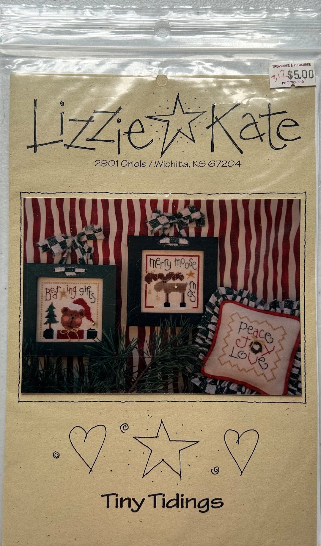 LIZZIE Kate~cross Stitch Pattern~tiny Tidings - Etsy