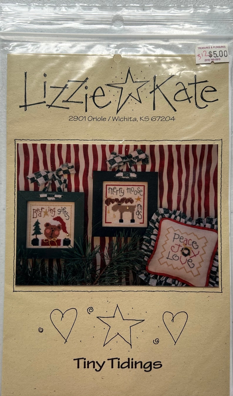 LIZZIE Kate~cross Stitch Pattern~tiny Tidings - Etsy