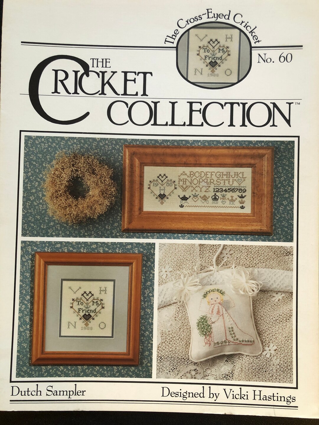 The Cricket Collection~cross Stitch Pattern~dutch Sampler - Etsy