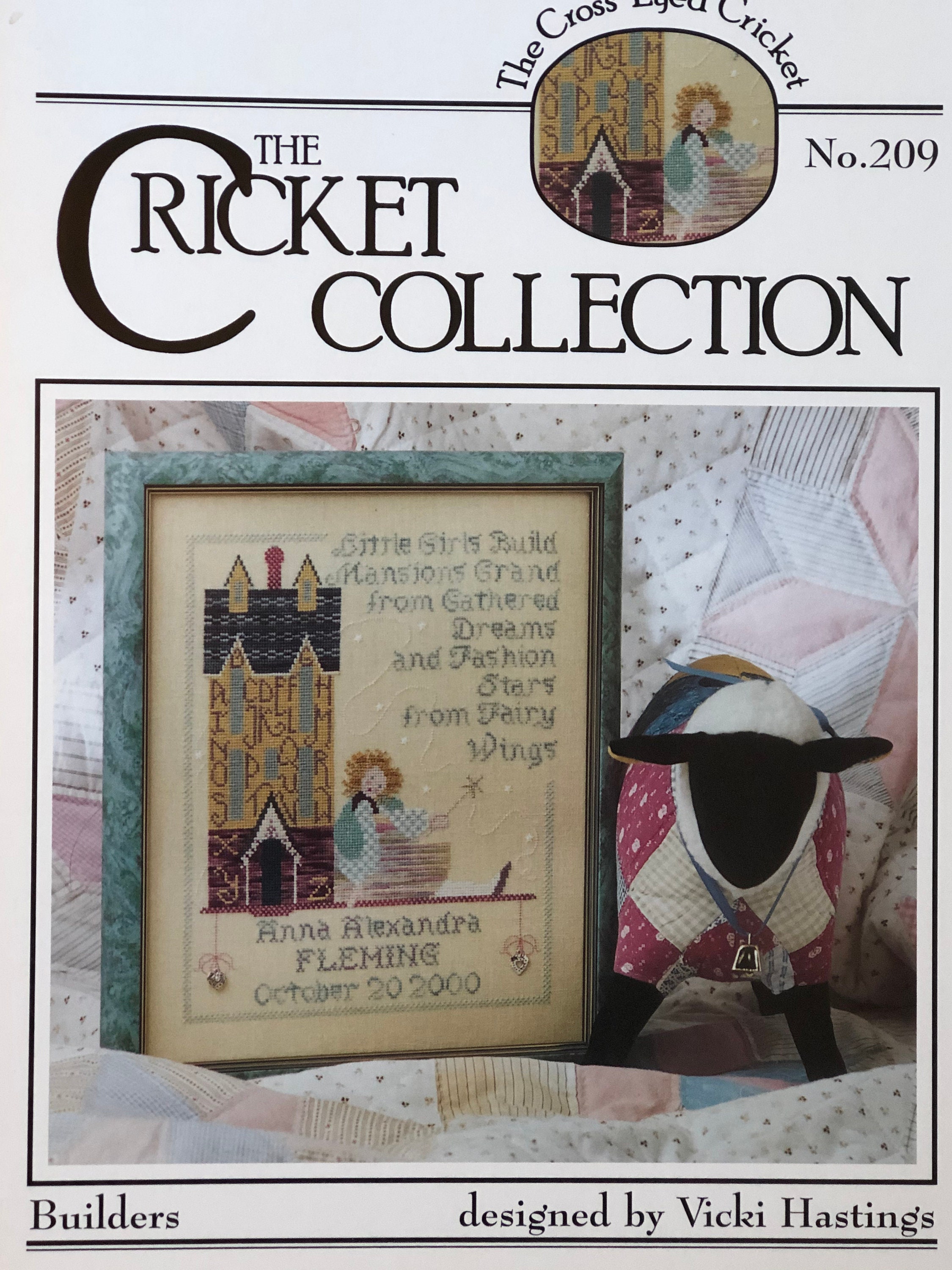 Sewing & Fiber The Cricket Collection~Cross Stitch Pattern~Builders ...