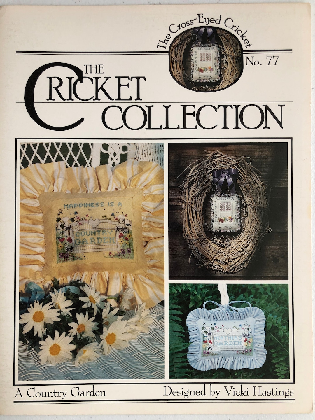 The Cricket Collection~cross Stitch Pattern~a Country Garden - Etsy