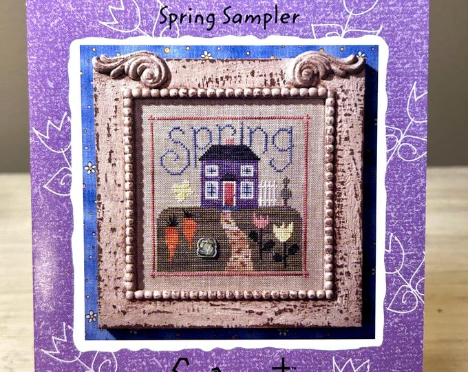 LIZZIE Kate~cross Stitch Pattern~snippet~spring Sampler - Etsy