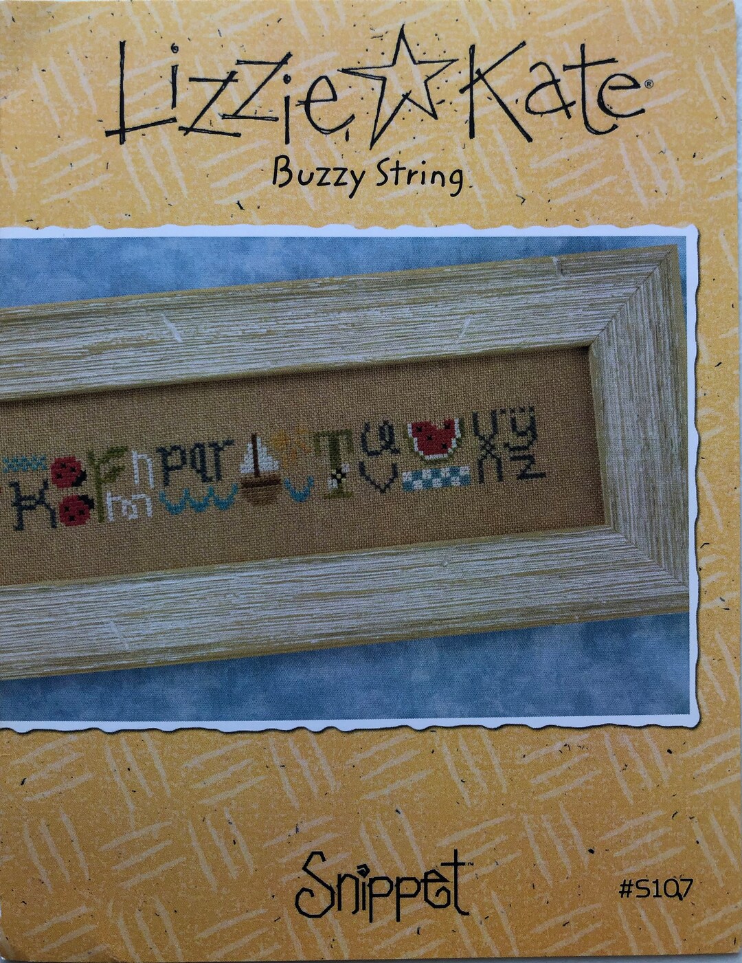 LIZZIE Kate~cross Stitch Pattern~snippet~buzzy String - Etsy