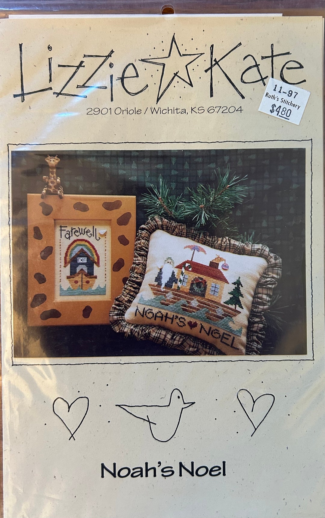 LIZZIE Kate~cross Stitch Pattern~noah's Noel - Etsy
