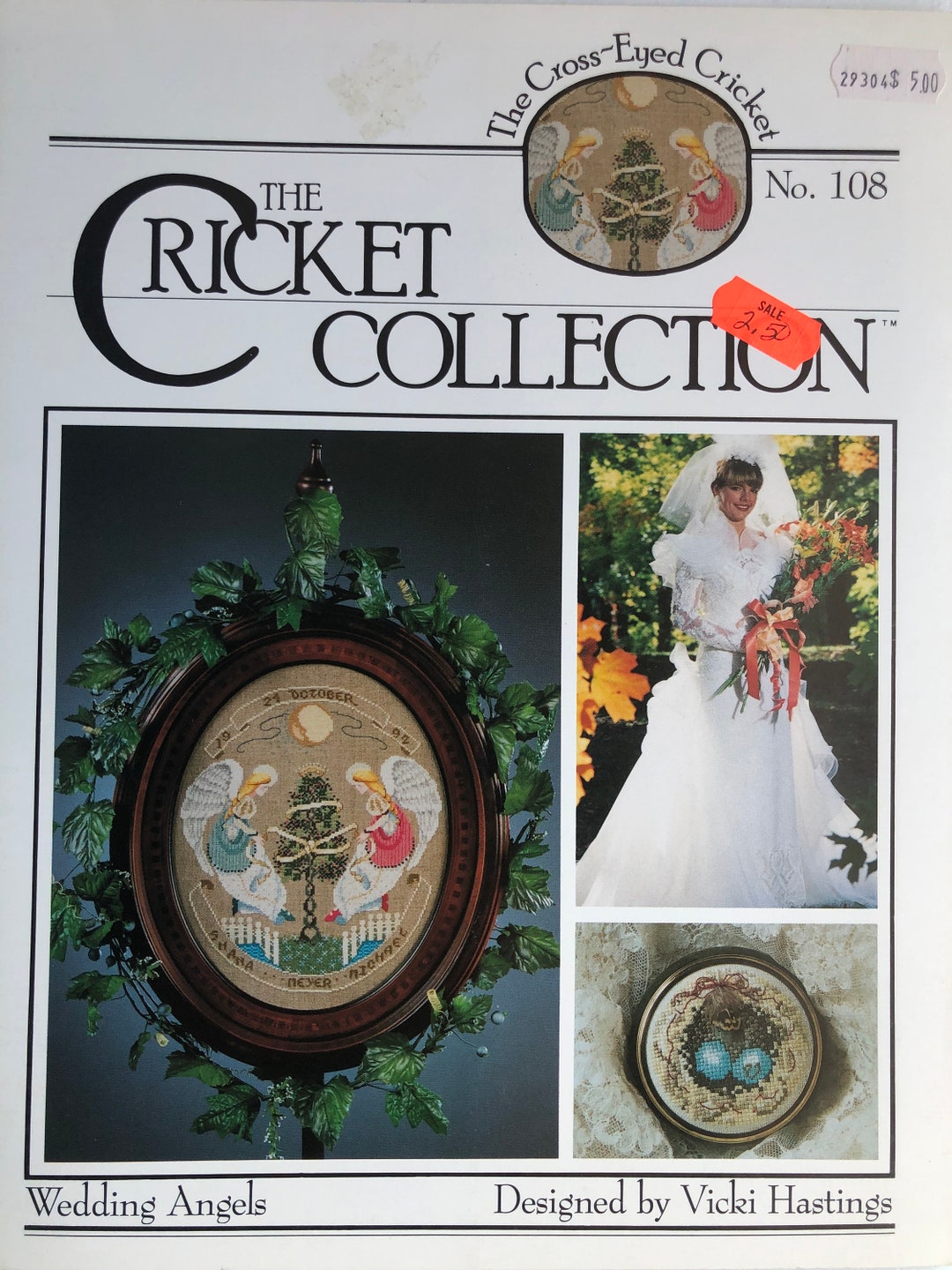 The Cricket Collection | Cross Stitch Pattern | Wedding Angels - Etsy