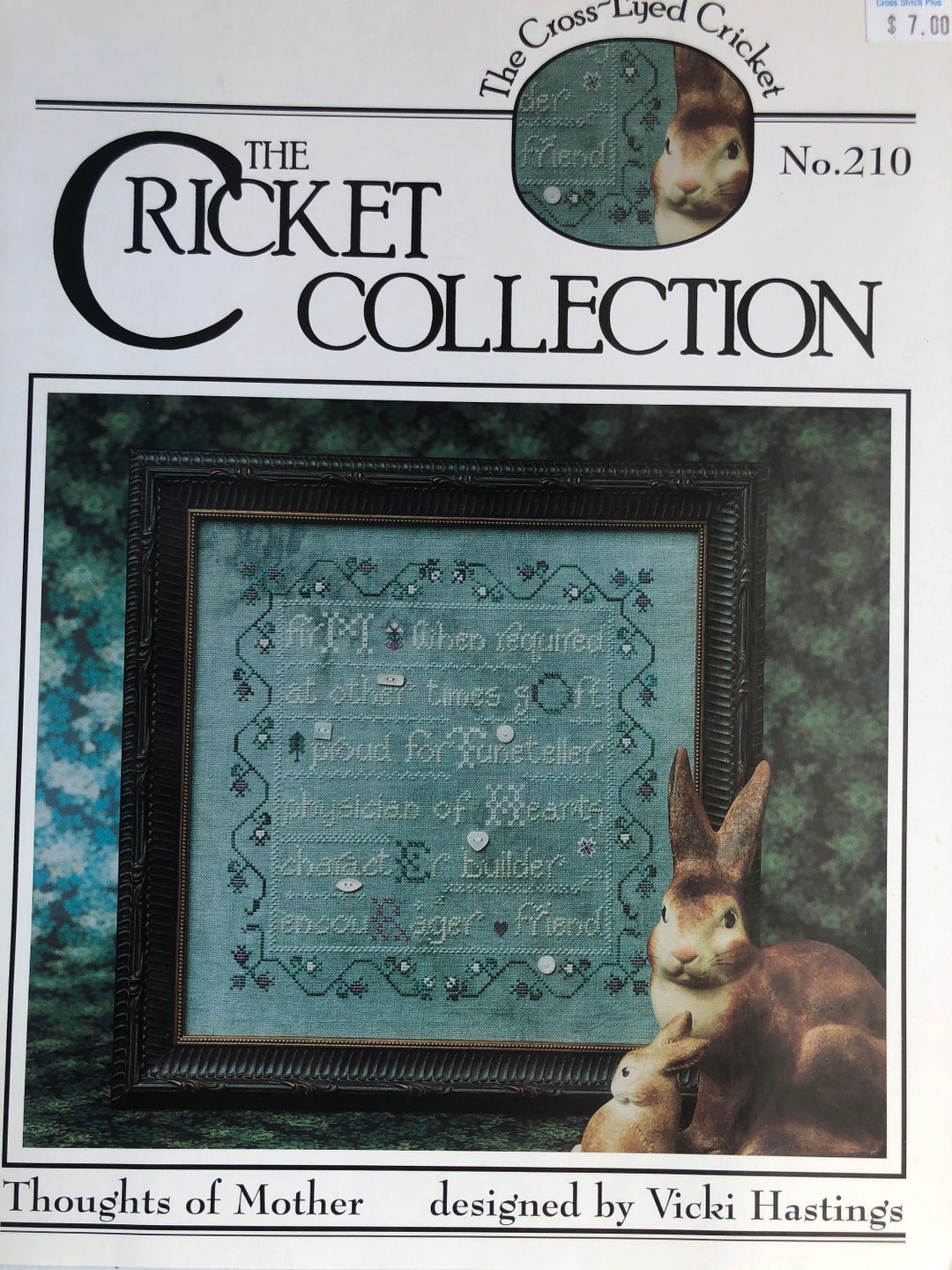 The Cricket Collection~cross Stitch Pattern~thoughts of Mother - Etsy