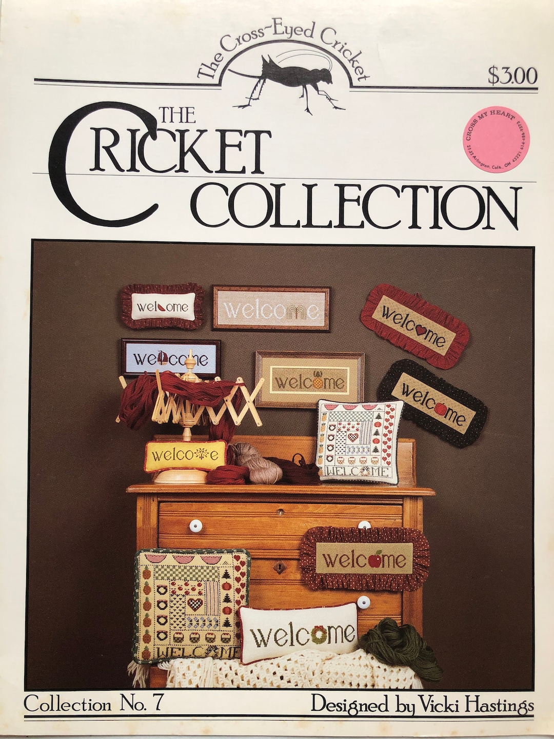 The Cricket Collection~cross Stitch Pattern~collection No. 7 - Etsy