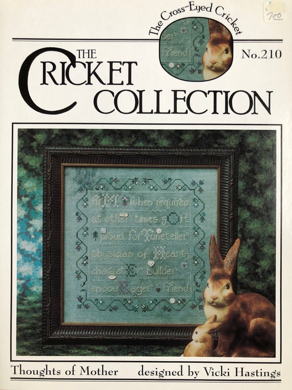 Sewing & Fiber The Cricket Collection~Cross Stitch Pattern~Builders ...