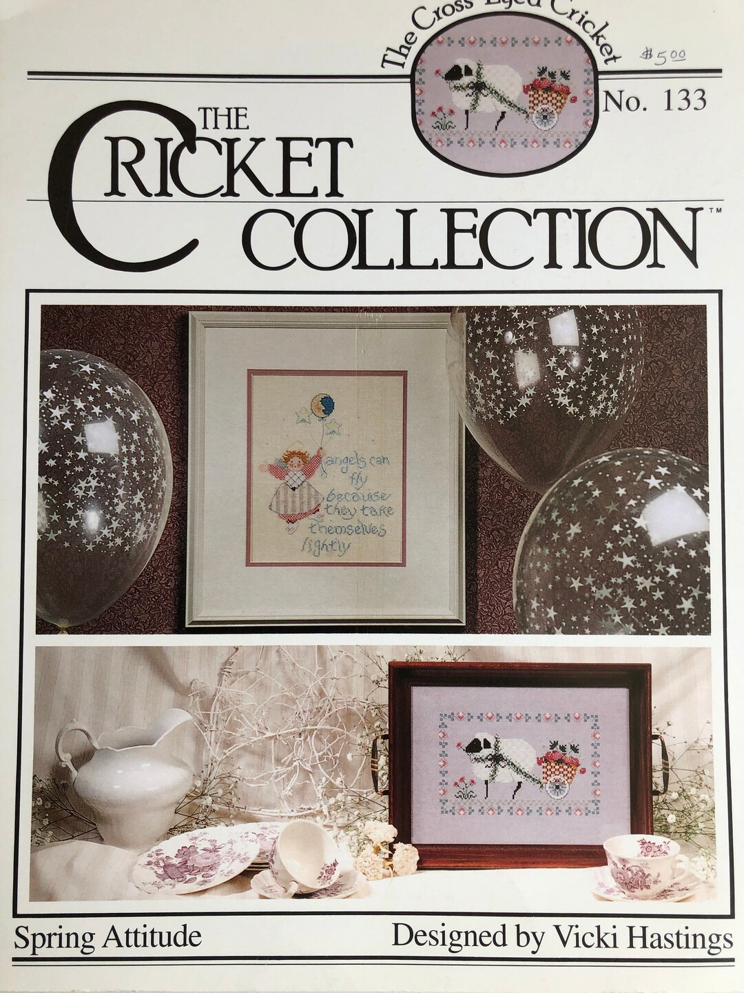 The Cricket Collectioncross Stitch Patternspring Attitude - Etsy