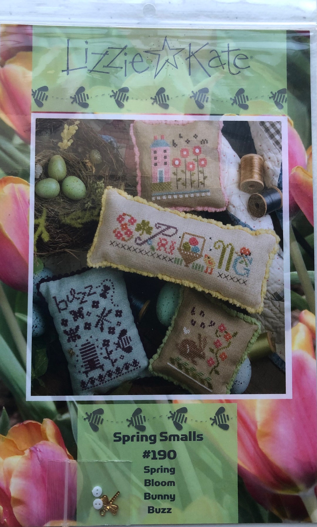 LIZZIE Katecross Stitch Patternspring Smallscharms Included - Etsy