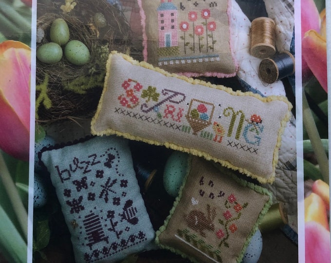 LIZZIE Kate~cross Stitch Pattern~spring Smalls~charms Included - Etsy