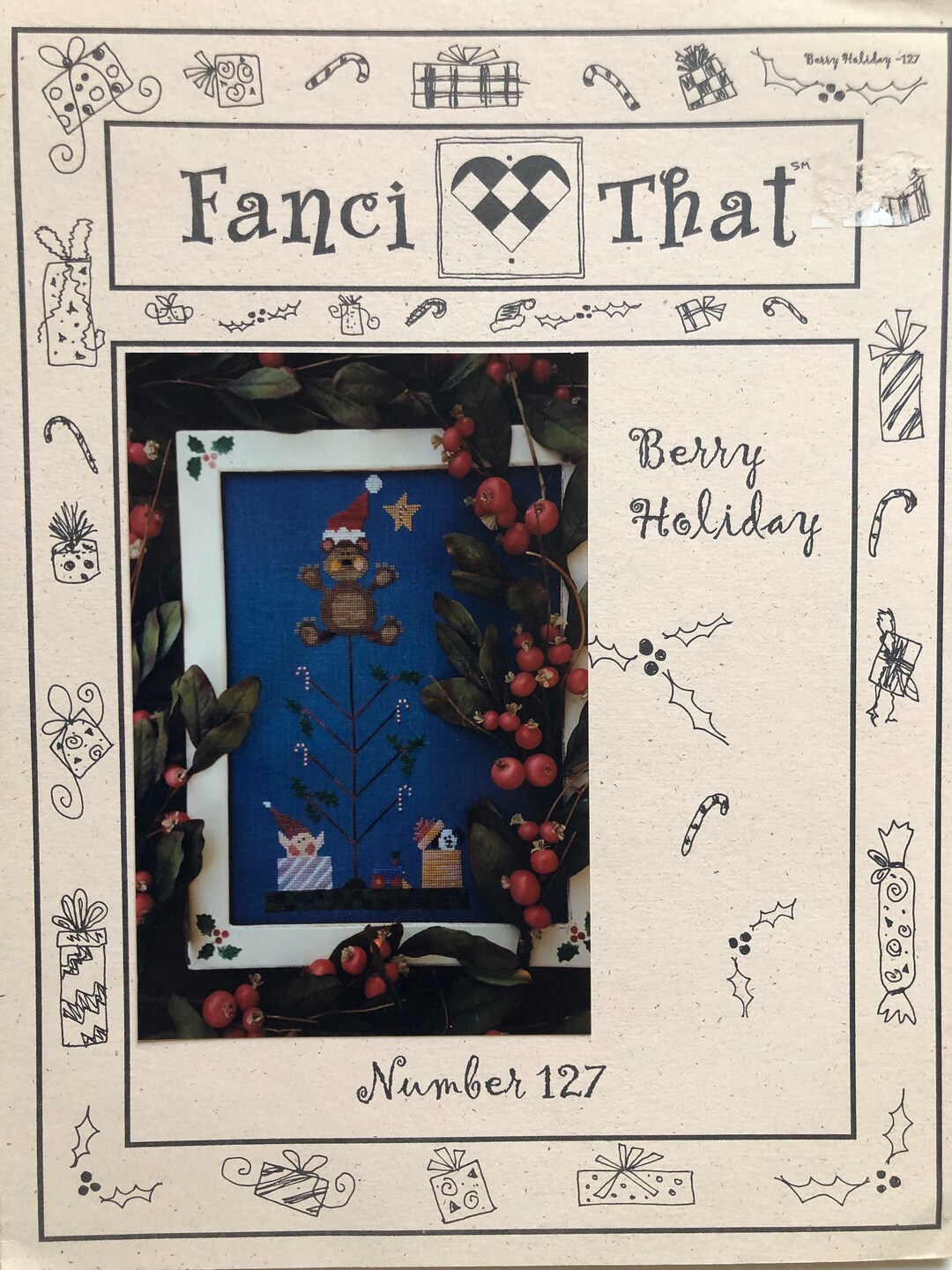 FANCI That~cross Stitch Pattern~berry Holiday No. 127 - Etsy