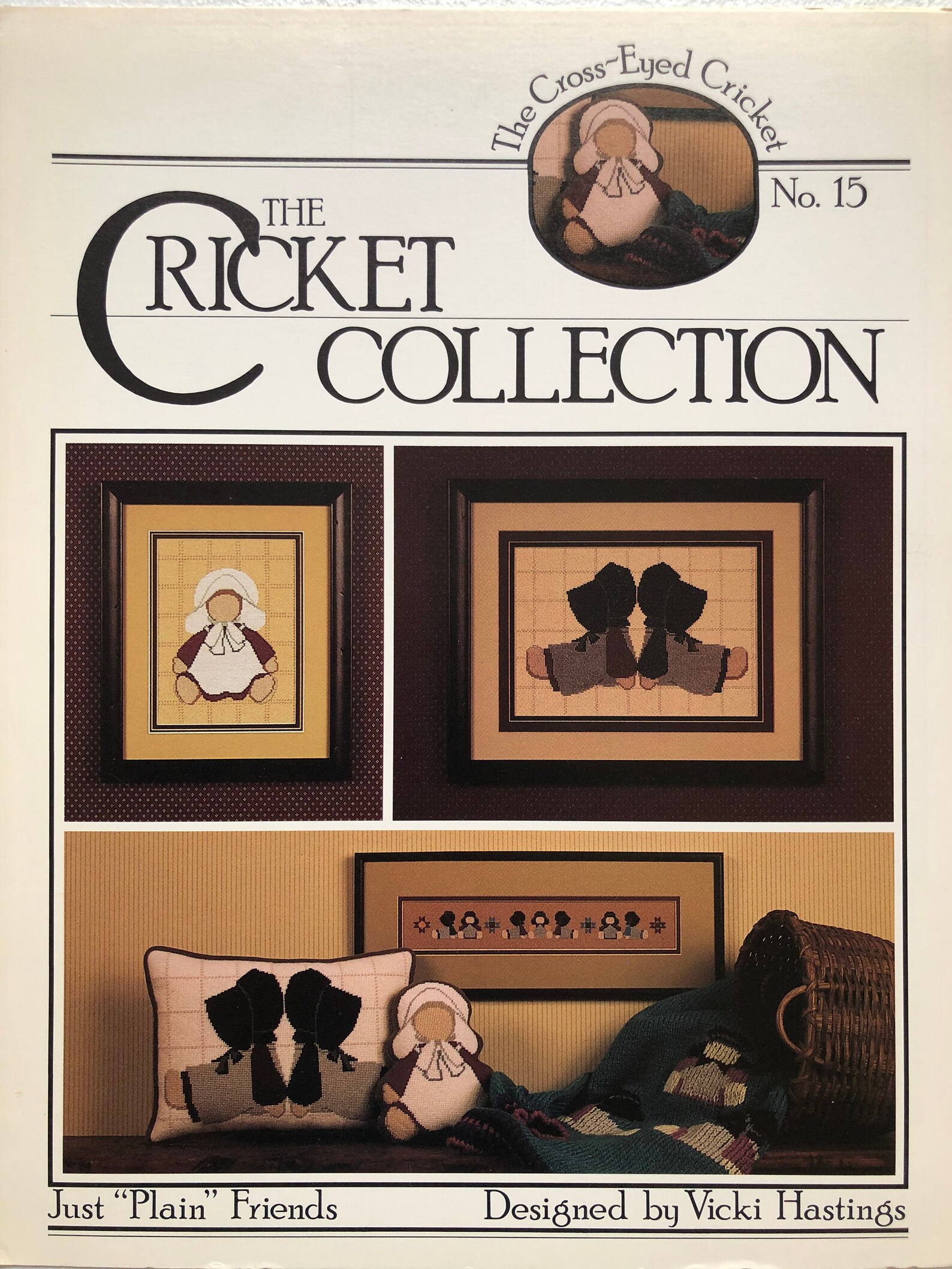 The Cricket Collection~cross Stitch Pattern~just "plain" Friends - Etsy