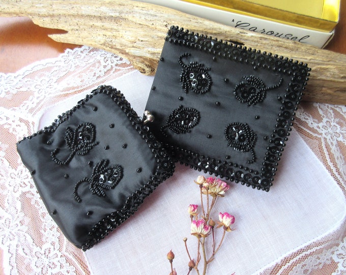 Vintage Carousel Wallet and Change Purse Vintage Black Purse - Etsy