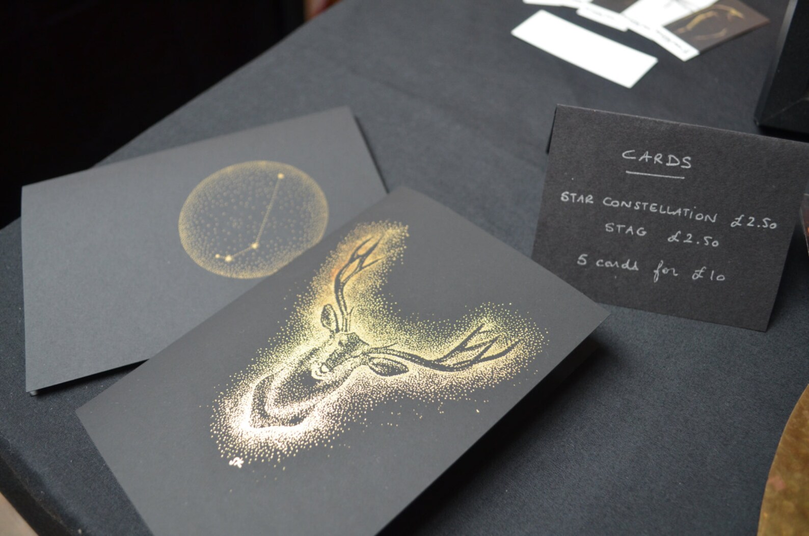 GOLDEN STAG Card With Matching Envelope - Etsy