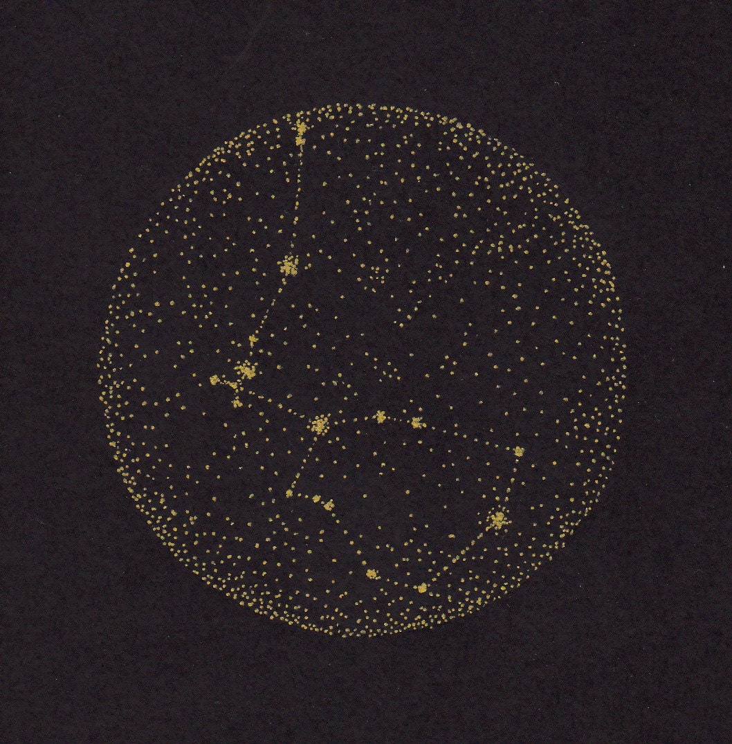 Star Sign Constellation Card With Matching Envelope - Etsy