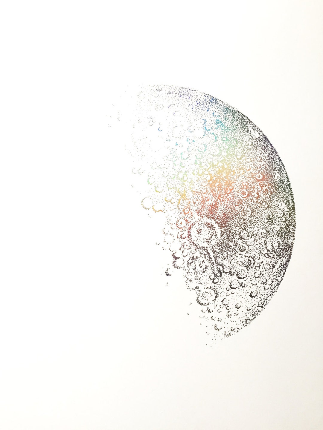 Holographic Half Moon - Etsy