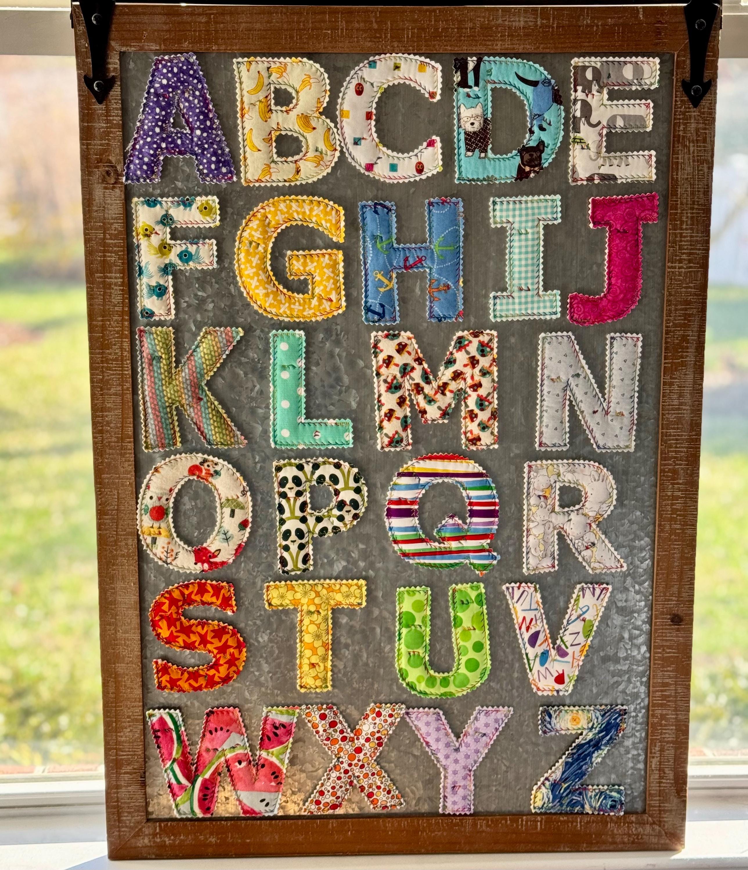 Magnetic Fabric Alphabet Letters - Fabric and Fun With ABC Magnets! - Etsy