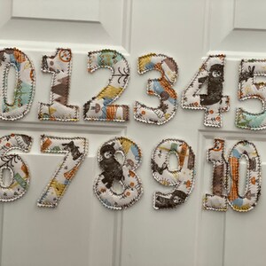 Fabric Numbers 0-10, Fabric, Magnetic - Etsy